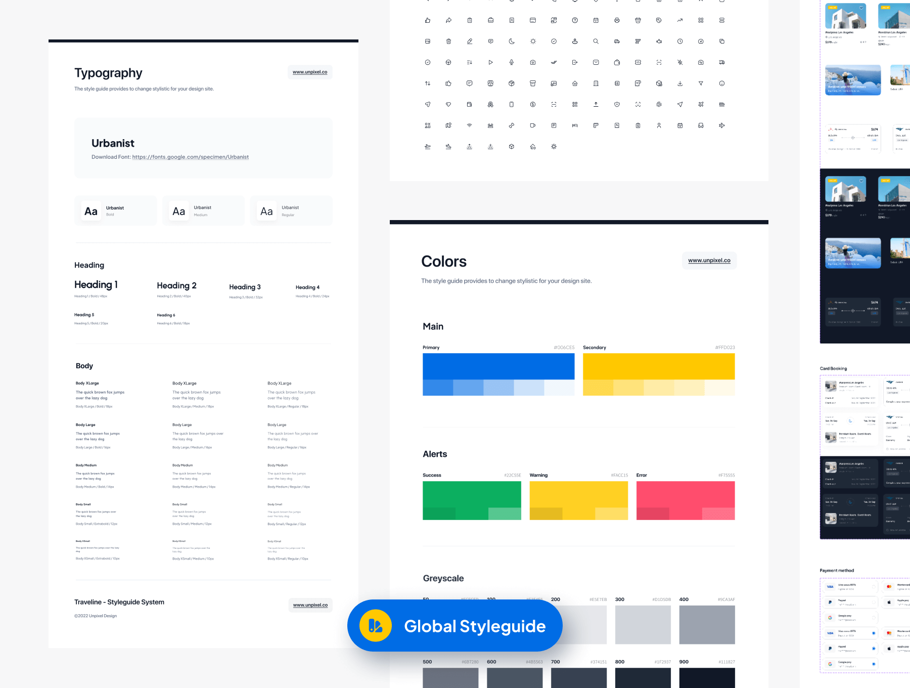 150个旅游旅行酒店预订主题APP UI Kit界面素材包 – 简单设计
